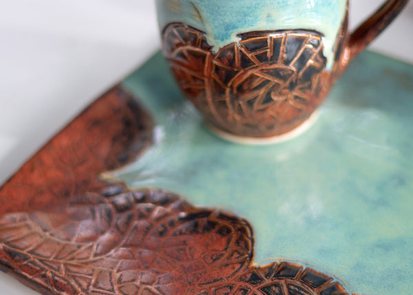 Copper Cog Tray - Clay Y'all